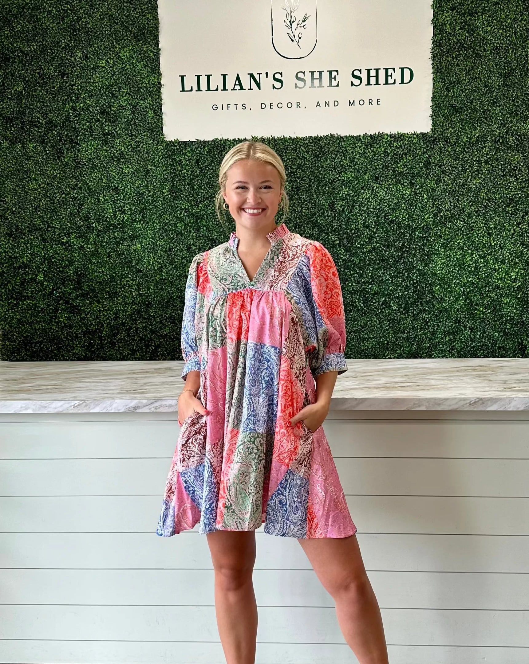 RICK RACK SQUARE NECK MINI DRESS – Lilian's She Shed